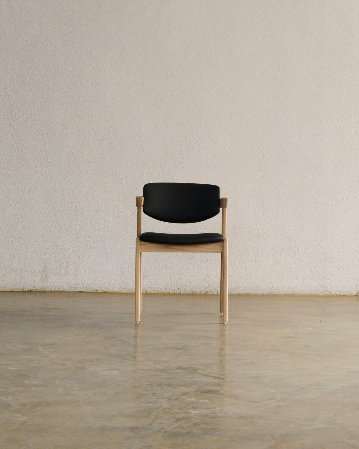 Ayu Chair (PVC Leather Black) – Gamar Furniture